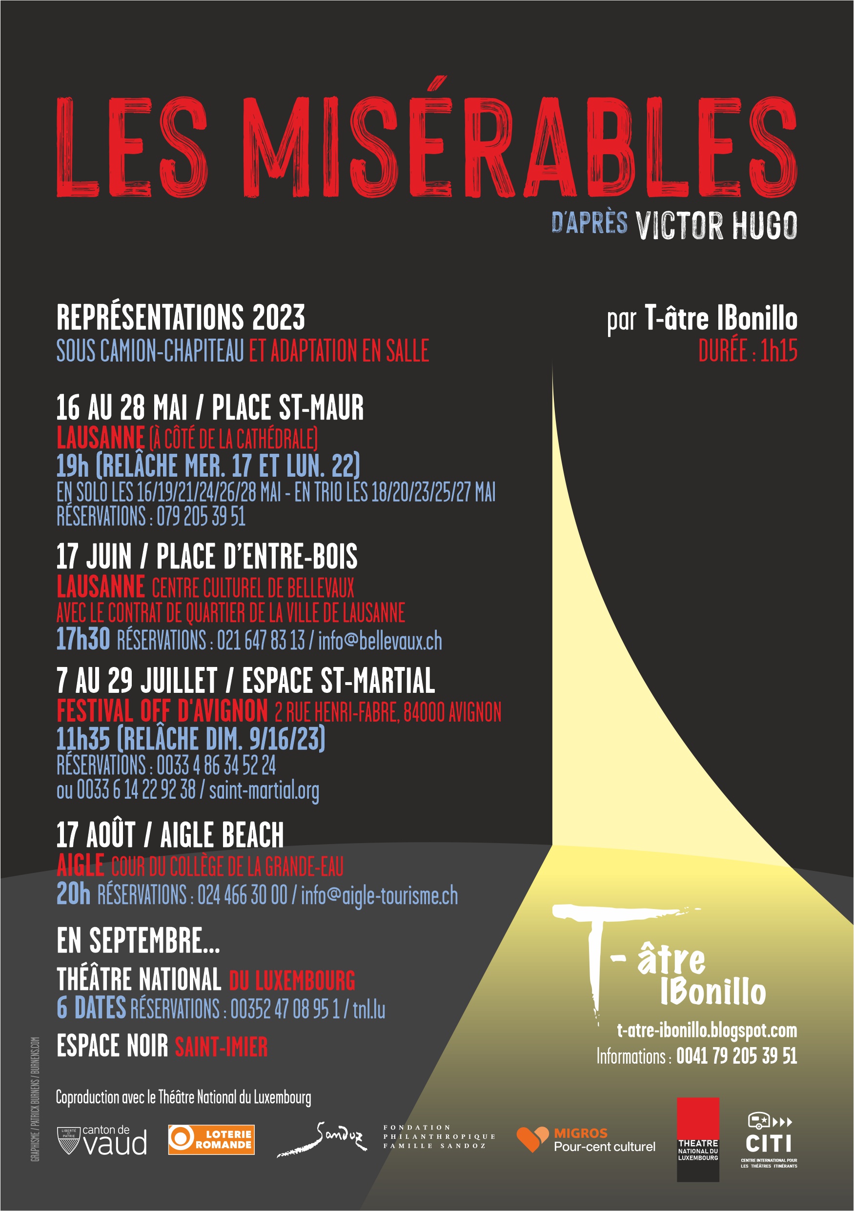 Les Misérables 2023-2024 – Aigle Beach (Aigle) | Comedien.ch